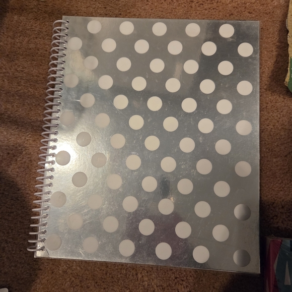kate spade | Office | Kate Spade Polka Dot Spiral Notebook Silver And ...